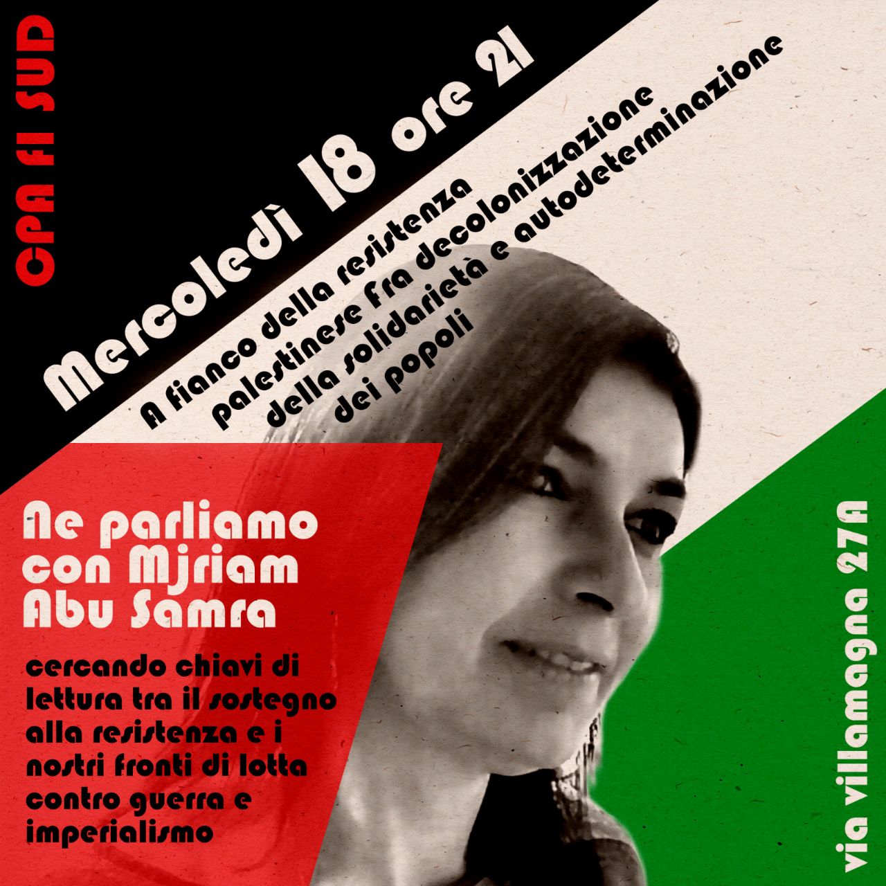 Iniziativa e dibattito con Mjriam Abu Samra